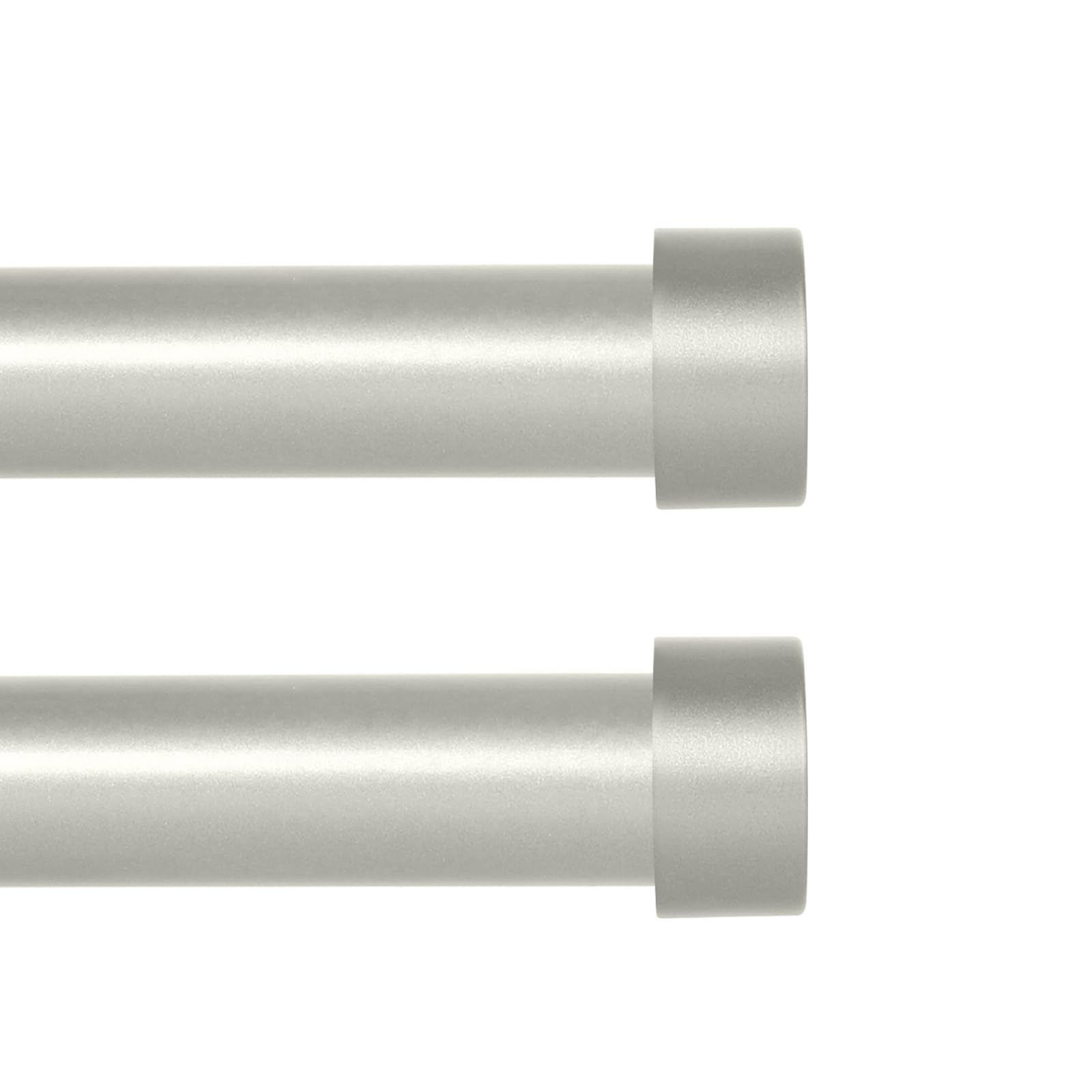 VOIIY 2 Pack Curtain Rods for Windows 48 to 84 Inch(4-7 Feet),Silver 1 ...