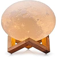 Luminaria 3D Lua Cheia Touch RGB Abajur Decoracao LED USB | Amazon.com.br