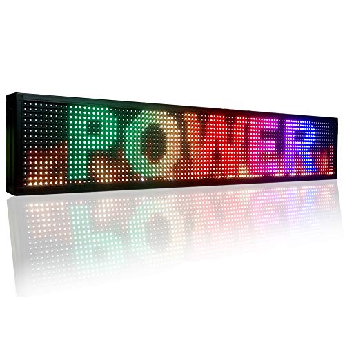 Buy New LED Sign 40" x 8" programmable led Sign Outdoor P10 RGB Full ...