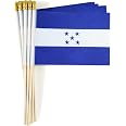 Amazon.com : QQSD Honduras Small Flag Honduran Stick Mini Hand Held ...