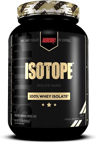 REDCON1 Isotope 100% Whey Isolate, Vanilla - Keto Friendly Whey Protein ...