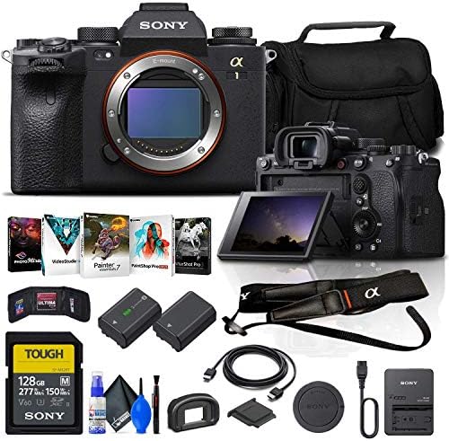 Sony Alpha 1 Mirrorless Digital Camera (Body Only) (ILCE-1/B) + 128GB Tough Memory Card + Corel ...