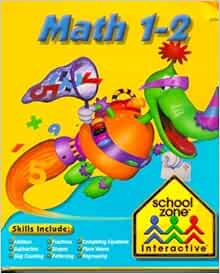 Math 1 - 2: School Zone Interactive Staff: 9780887436925: Amazon.com: Books