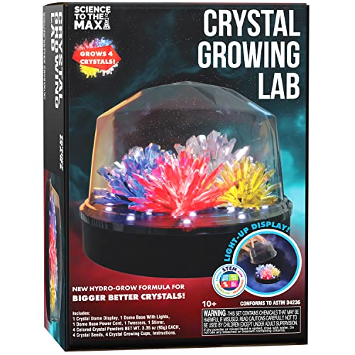 Science Kit for Kids Crystal Growing Kit + Light Up Display Dome for ...