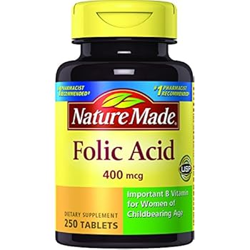 Amazon.com: Nature Made Folic Acid 400 mcg. Tablets 3 Pack: Health ...