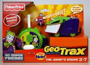 Amazon.com: Fisher-Price GeoTrax DC Super Friends Turbo Remote Control ...