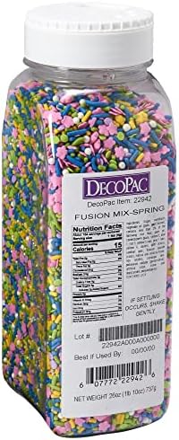 DECOPAC Spring Fusion Mix Candy Sprinkles, 26oz, Fancy Sprinkles in ...