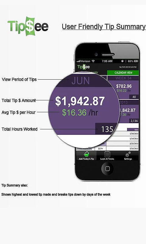 TipSEE Mobile Tip Tracker:Amazon.com:Appstore for Android