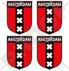 Amazon.com: AMSTERDAM Shield Netherlands Holland Dutch, Nederland 50mm ...