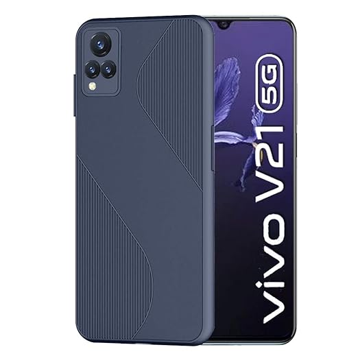 CoverEx Shockproof Line Textured Case Back Cover for Vivo V21 5G ...