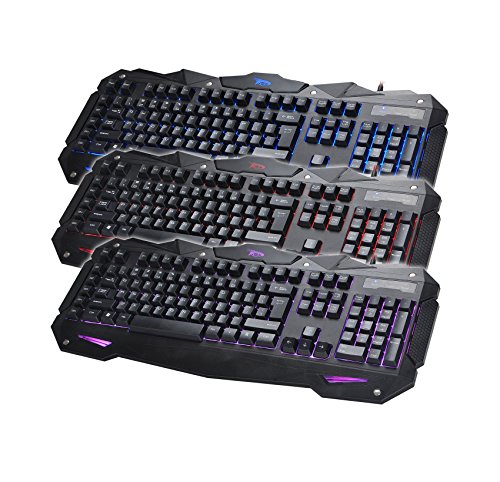 iMicro COBRA 110-Key LED Backlit USB Gaming Keyboard (IM-KBCOBV8 ...