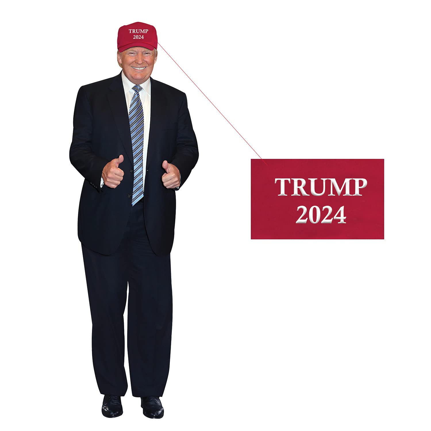 Mua Donald Trump Cardboard Cutout 6 feet Life Size Standee Picture ...