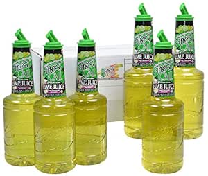 Amazon.com : Finest Call Premium Lime Juice Drink Mix, 1 Liter Bottle ...