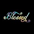 Amazon.com: Blessed Decal Vinyl Sticker Auto Car Truck Wall Laptop ...