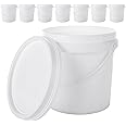 Amazon.com: AKOLAFE 8 Pack Paint Buckets for Painting 2 Quart Paint ...