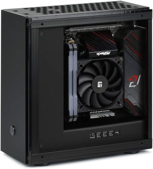 GEEEK A30 V2.0 MINI-ITX CASE Matte Black Chassis Clear Windows…: Amazon ...