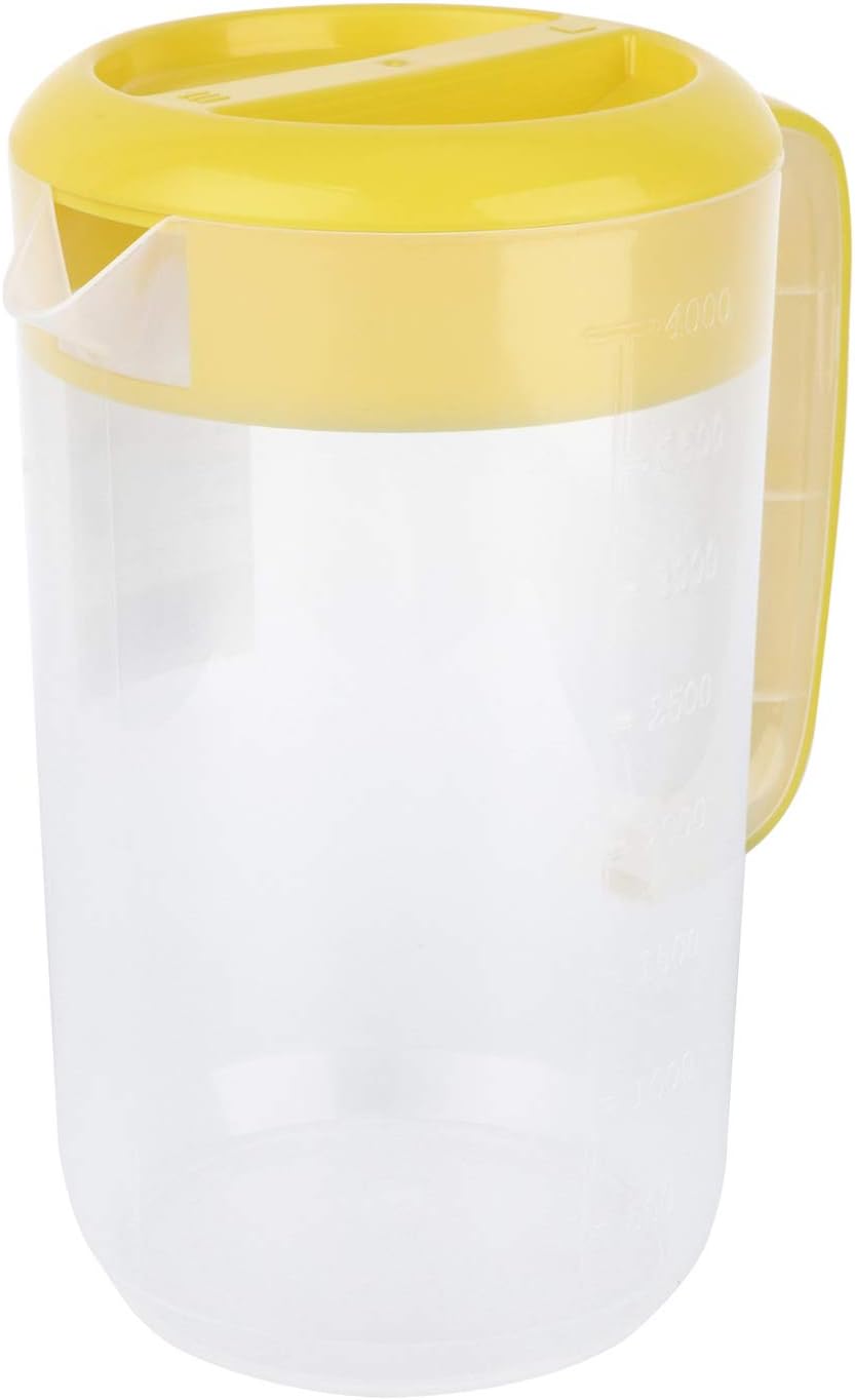 Amazon.com | Hemoton 4000ML Plastic Pitcher Iced Tea Pitcher with Lid ...