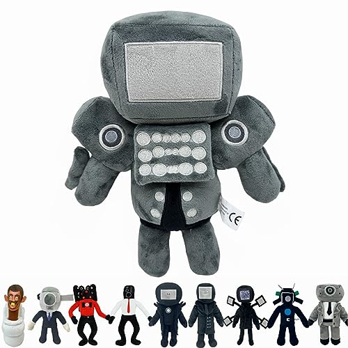 ARCNT Skibidi Toilet Titan TV Man Plush, 10.2" Upgraded Titan TV Man ...