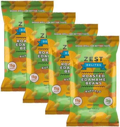 Crunchy Dry Roasted Edamame Beans Snack by Zest Delites, Buffalo, Vegan ...