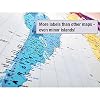 Updated Peters Projection World Map | Laminated 36" x 24” Map ...