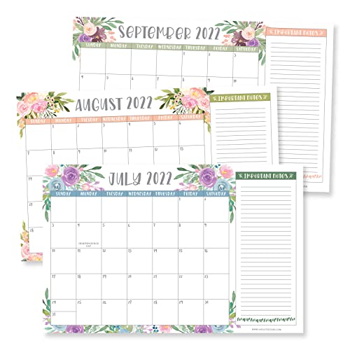 Mua Large Desk Calendar 2022-2023 - 2022 Wall Calendar Flowers Desk ...