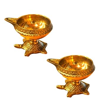 Buy EpoojaCart ™- Brass Kubera Deepam- Kubera Diya (5x5 cm) (2) Online ...