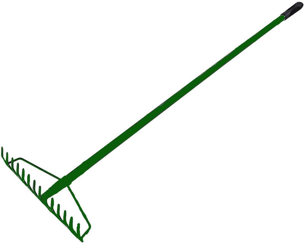 Old Tjikko Soil Rake,Garden Rake Heavy Duty,Green Rake Gardening ...