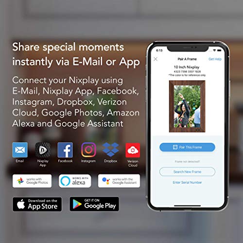 Nixplay Seed 8 Inch WiFi Digital Picture Frame Mango - Share Moments ...