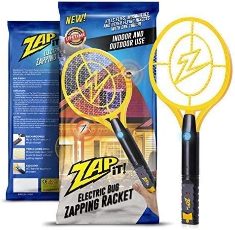 ZAP IT! Bug Zapper - Rechargeable Mosquito, Fly Swatter/Killer and Bug ...