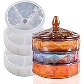Amazon.com: Moukiween Large Storage Box Molds with Lid, Resin Jar Mold, Silicone Box Mold for ...