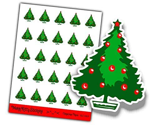 Amazon.com: Christmas Tree Stickers – Christmas Stickers – Christmas ...