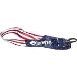 Costa Del Mar Lanyard Logo, Black/White