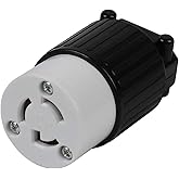 Nema L7-15P 15 Amp 277 Volt, 2 Pole 3 Wire Industrial Grade Locking Male Plug, Industrial Twist ...