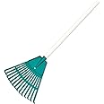 Amazon.com : Leaf Rake, 14-Tooth Plastic Fan-Shaped Rake for Raking ...