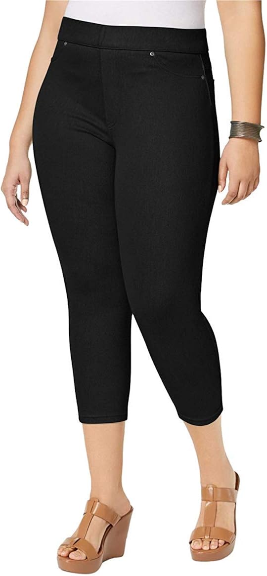 HUE Womens Original Casual Cropped Pants, Black, 3X: Amazon.es: Ropa y ...
