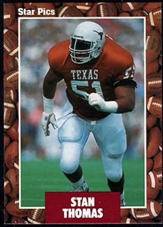 Amazon.com: Football NFL 1991 Star Pics #19 Stan Thomas: Collectibles ...