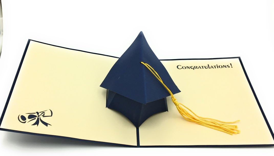 K&A HANDMADE GRADUATION CAP POP UP CARD – Ideal for highschool college ...