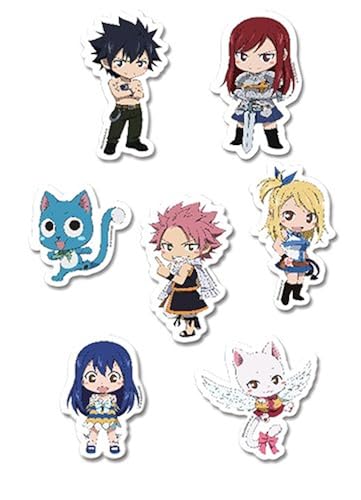 Fairy Tail 55492 Natsu Happy Lucy Gray Erza Wendy and Carla Puffy ...