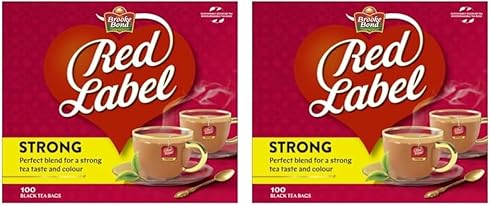 Brooke Bond Red Label Black Tea, 100 Teabags (Pack of 2) price in Saudi ...