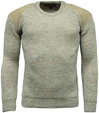 GAME Mens Heavy Knit 100% British Wool Country Shooting Hunting Jumper ...