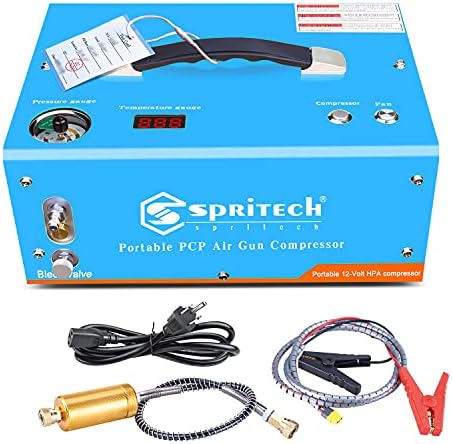 Spritech TW08-B PCP Air Compressor,Auto-shutoff 4500Psi/30Mpa Oil/Water ...