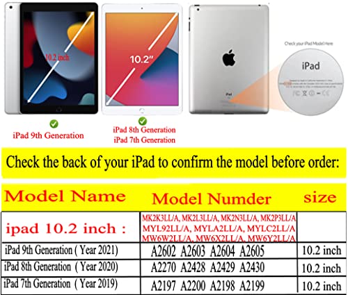 ipad 9th Generation case for Model MK2K3LL/A MK2L3LL/A MK2N3LL/A ...