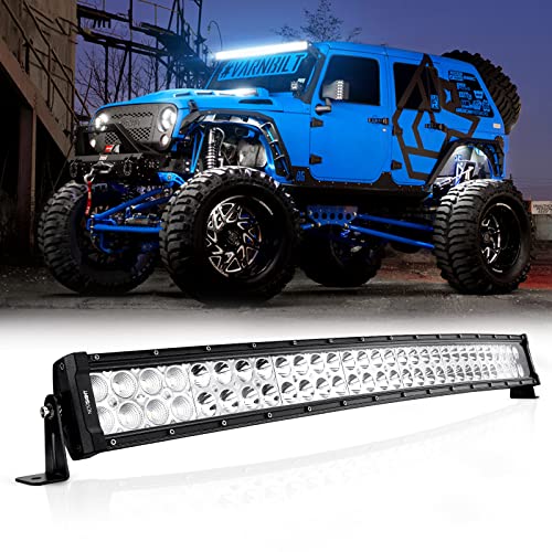 NOVSIGHT 32 Inch Led Light Bar Curved 180W pod Lights Spot Flood Beam ...