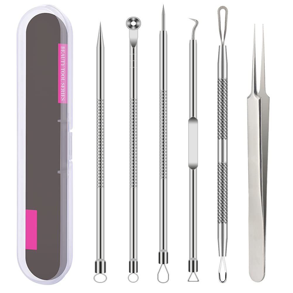 Mua Acne Popper Tool Kit, 6 Pcs Blackhead Removal Acne Needle Tool Set ...