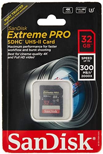 SanDisk Extreme Pro - Flash Memory Card - 32 GB - SDHC UHS-II - Black | Pricepulse
