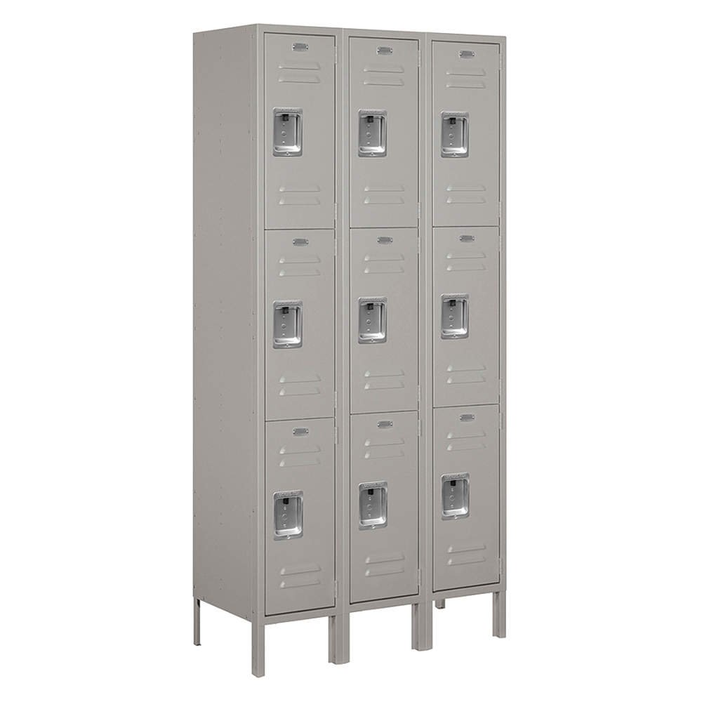 Salsbury Industries 63365GY-U Unassembled Standard Metal Locker with ...