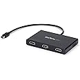 Amazon.com: StarTech.com 3-Port Multi Monitor Adapter - Mini ...