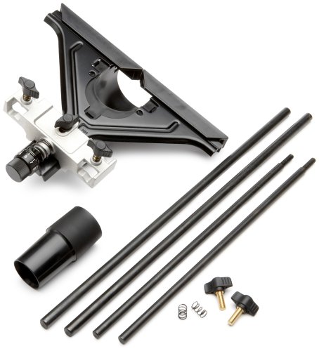 DEWALT Router Edge Guide, ajuste fino, adaptador de aspiradora (DW6913)