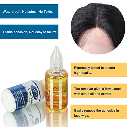 Lace Wig Glue Hair Replacement Adhesive - 1.3oz 38ml and Wig Glue ...