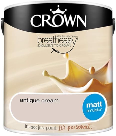 Crown Matt 2.5L Emulsion - Antique Cream: Amazon.co.uk: DIY & Tools